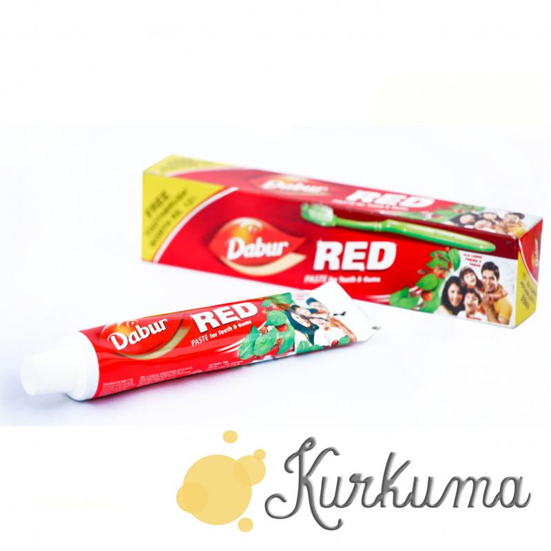 Аюрведическая зубная паста "Дабур ред", 100г (Dabur red) | Kurkuma